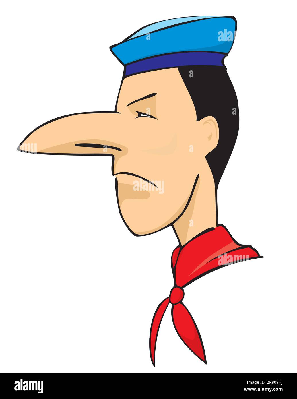 Gros nez Banque d'images vectorielles - Alamy