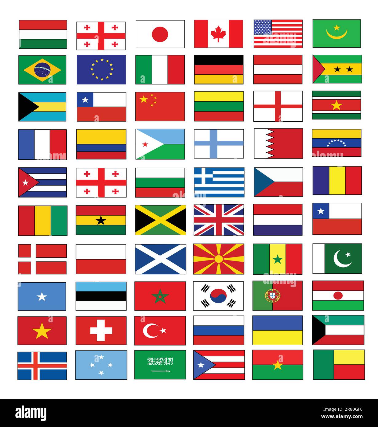 Drapeaux français européen Banque d'images vectorielles - Alamy