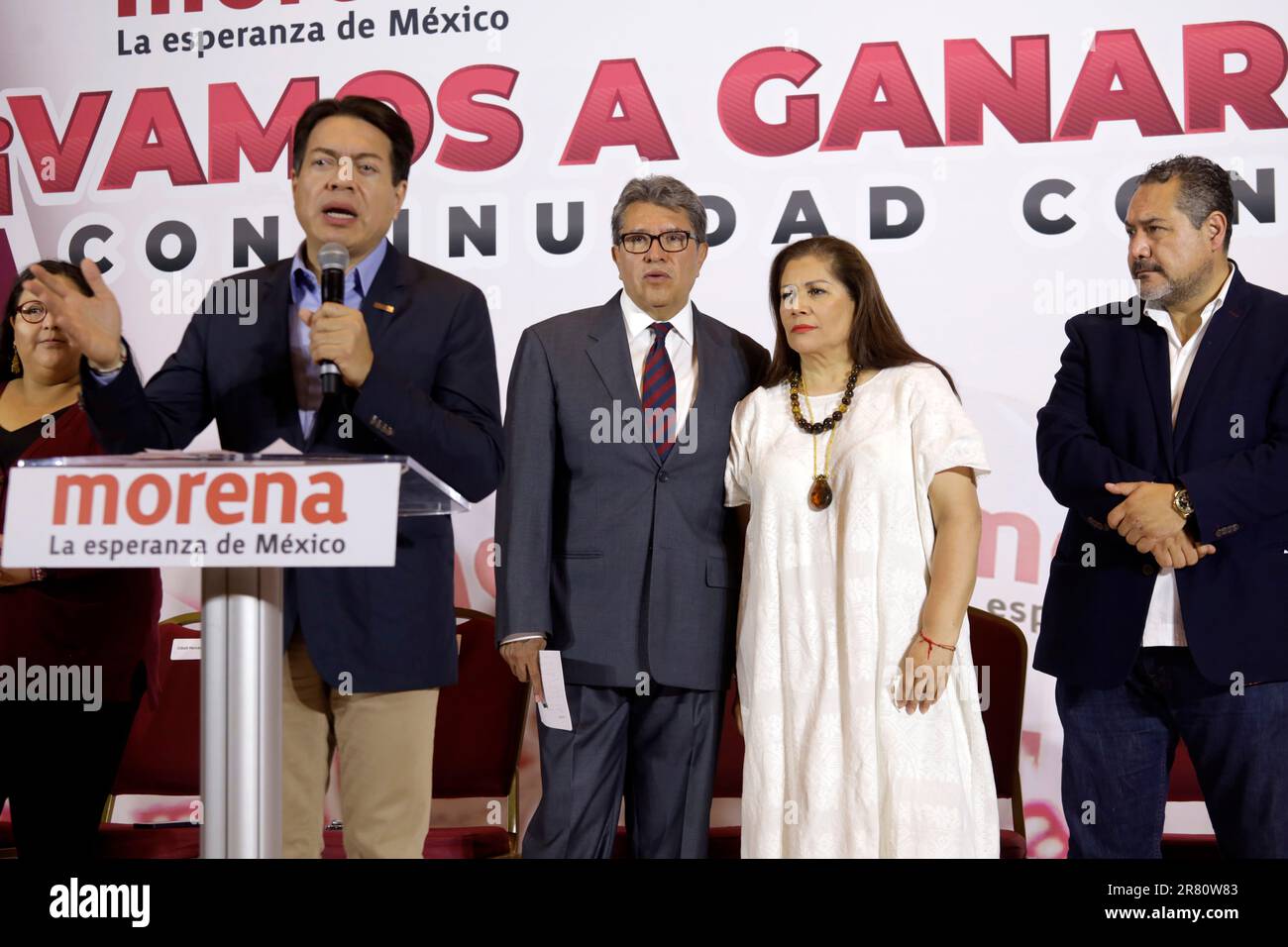 Non exclusif: 16 juin 2023, Mexico, Mexique: Le sénateur Ricardo ...