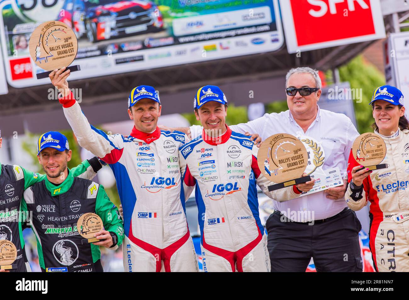 BONATO Yoann, BOULOUD Benjamin, Citroën C3 Rally2, portrait pendant les ...