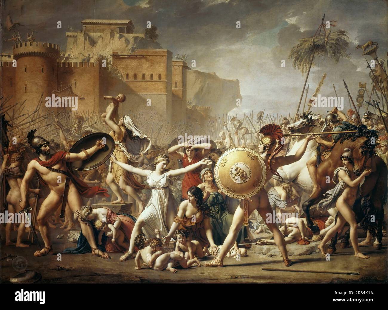 Bataille entre les romains et les sabines Banque de photographies et d ...