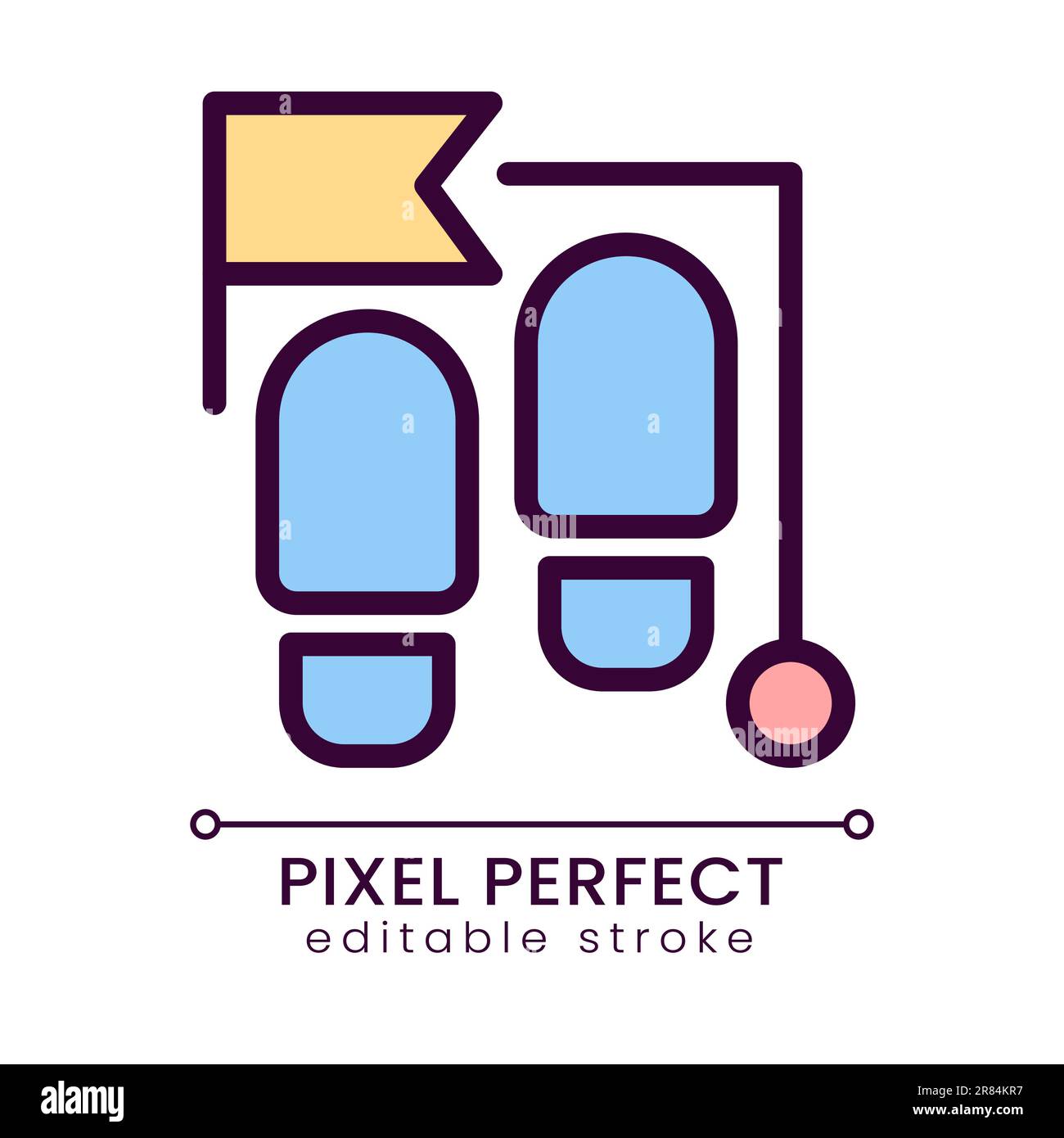 Etapes pixel Perfect icône de couleur RVB Image Vectorielle Stock - Alamy