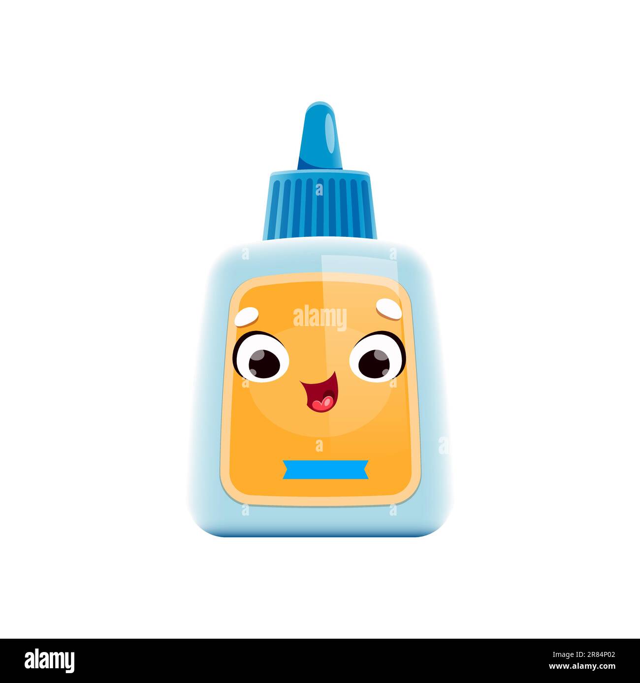 Colle de dessin animé, personnage d'école ou mascotte, fournitures de ...