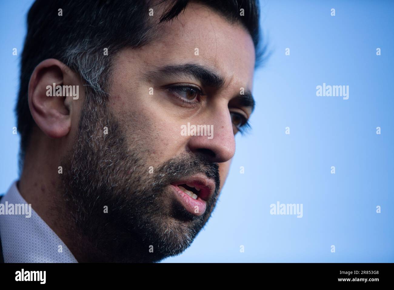 Humza Yousaf, MSP du Parti national écossais (SNP), candidat au poste ...