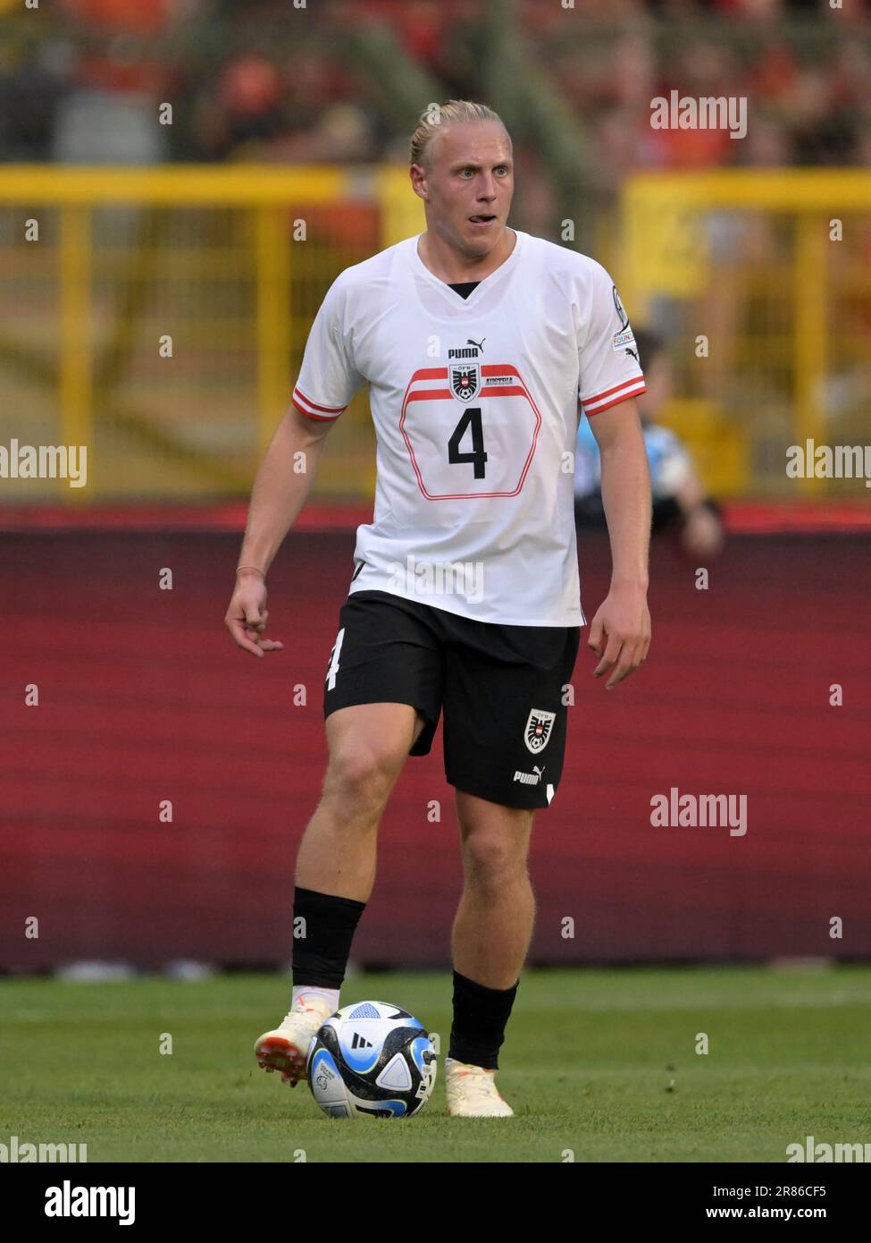 BRUXELLES - Xavier Schlager d'Autriche lors du match de qualification ...