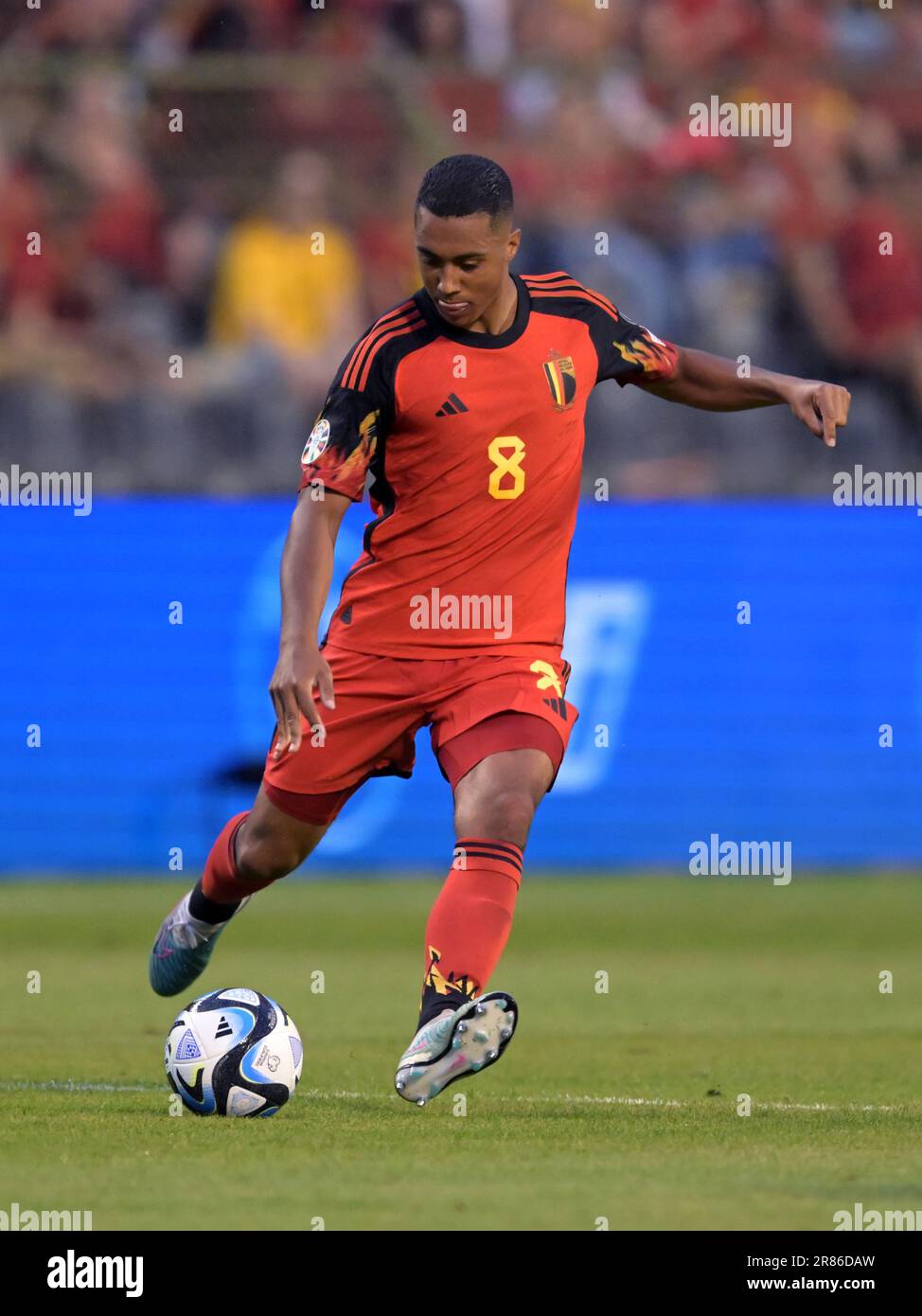 BRUXELLES - Youri Tielemans de Belgique lors du match de qualification ...