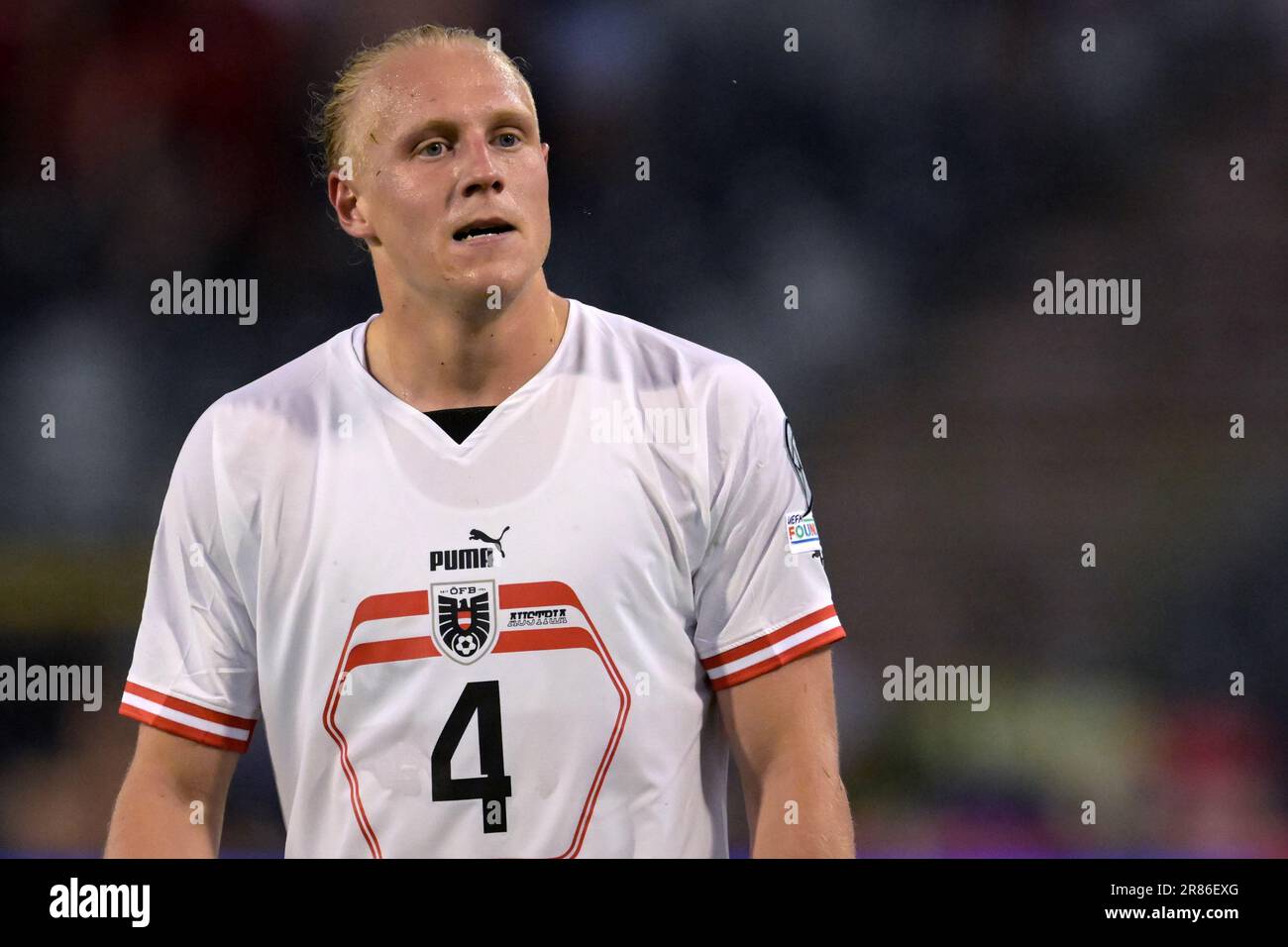 BRUXELLES - Xavier Schlager d'Autriche lors du match de qualification ...