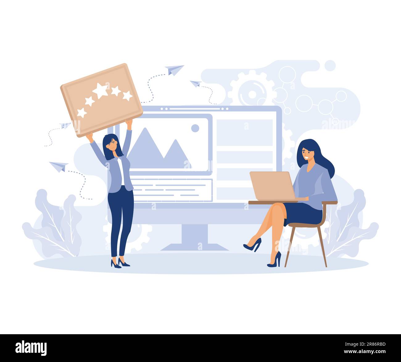 Réputation en ligne Banque d'images vectorielles - Alamy