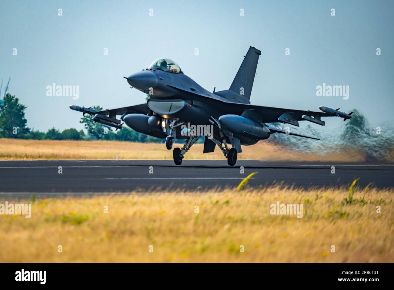 A ÉTATS-UNIS L'avion Faucon de combat F-16 de la Force aérienne affecté ...