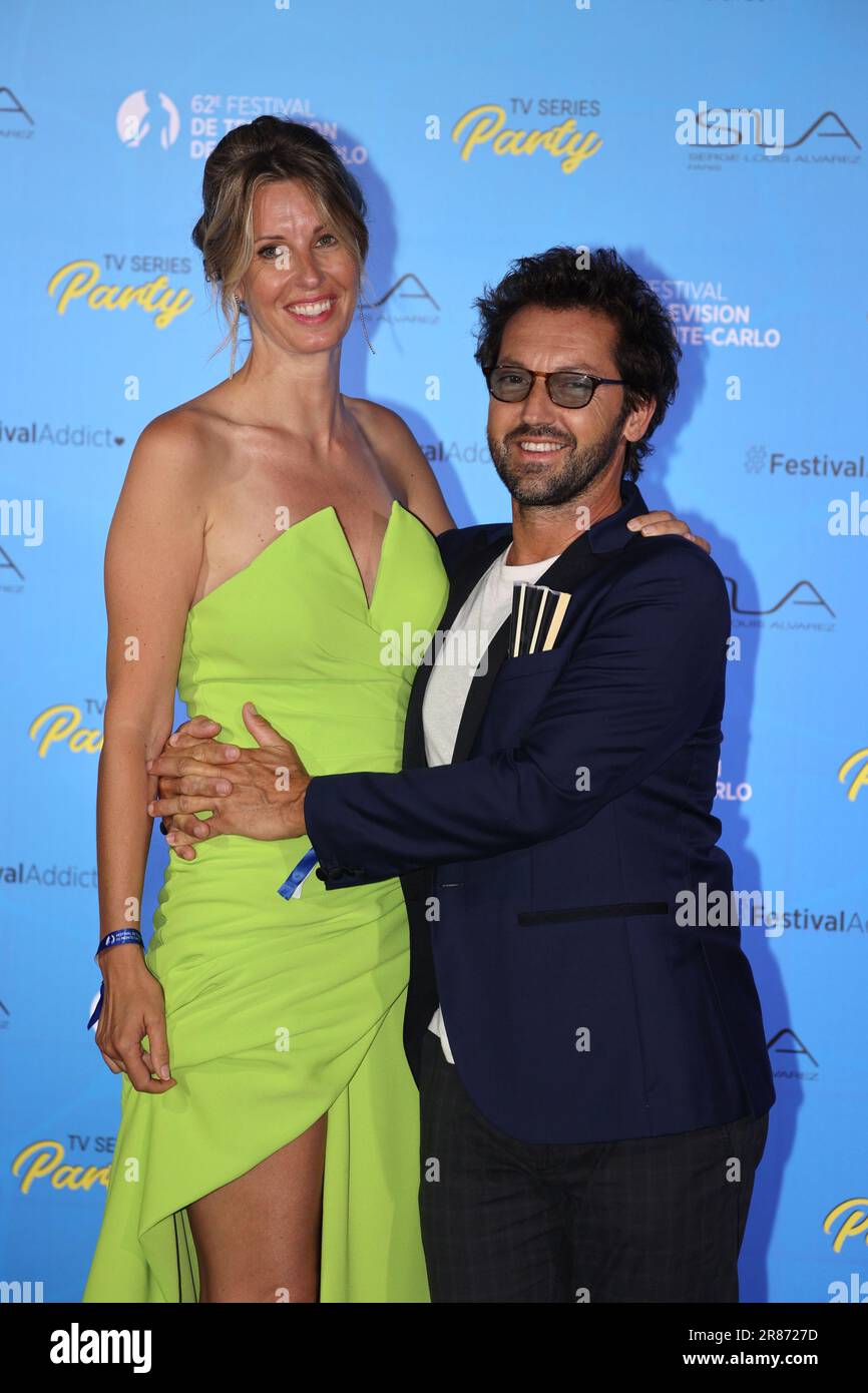 Monaco, Monaco. 19th juin 2023. Frédéric Diefenthal et Stéphanie Seguin ...