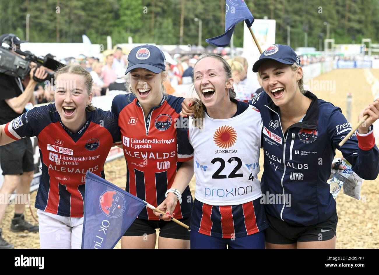 ODA Scheele, Kristin Melby Jacobsen, Johanna Öberg et Pia Young Vik d'OK Linne, en Suède ...