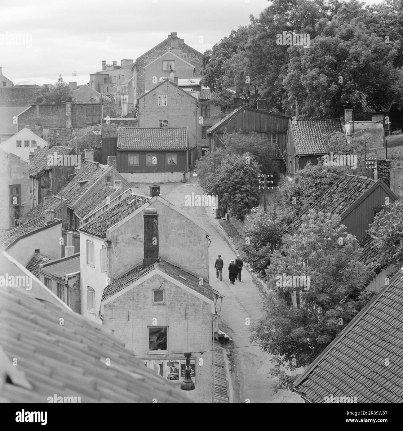 Courant 30-7-1960: Retour alors... À Oslo, il y a un vieux quartier ...
