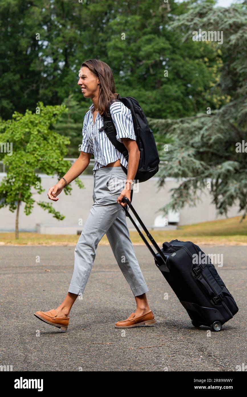 Constance Picaud de France lors de la rencontre de l'équipe féminine ...