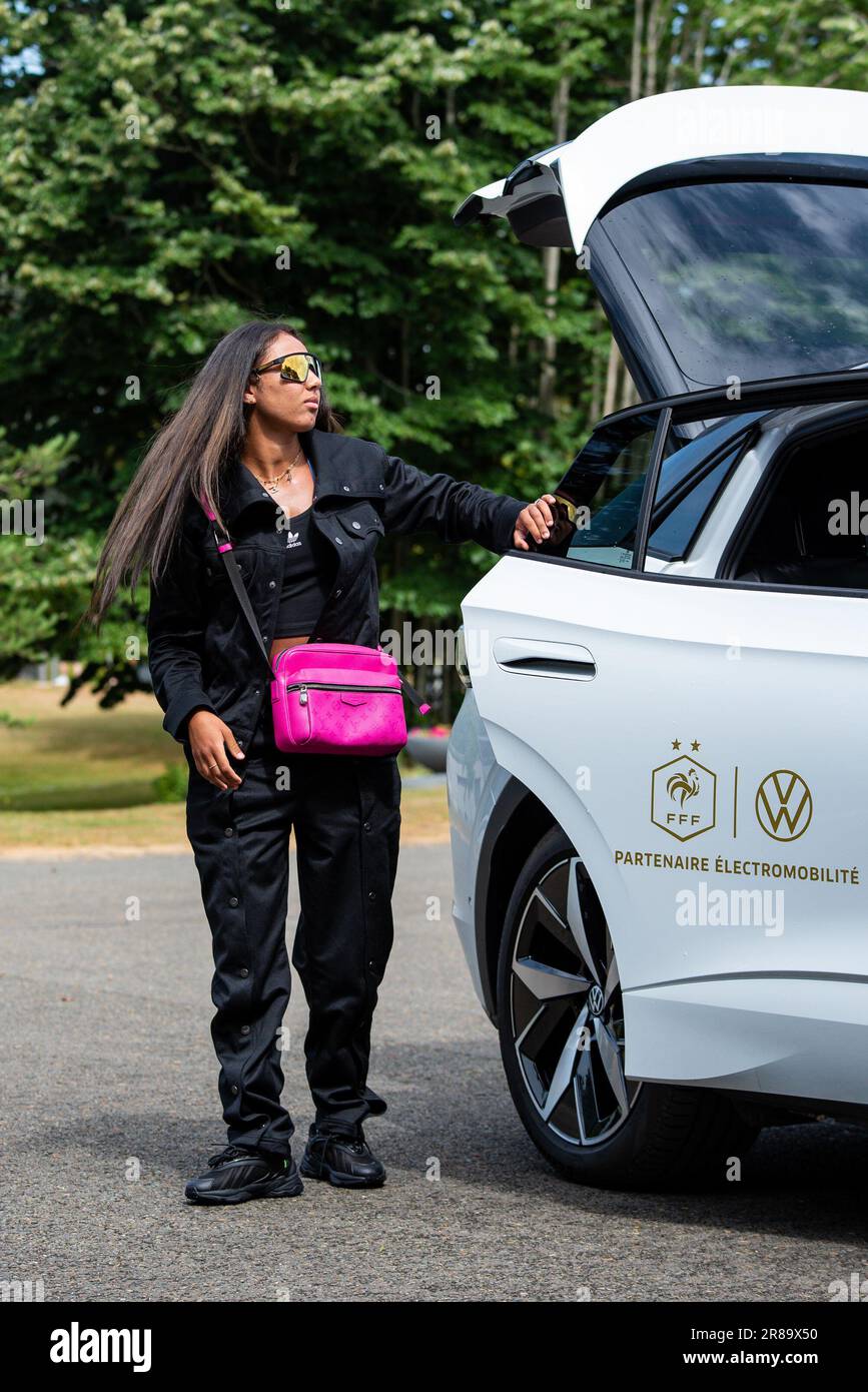 Selma Bacha de France lors de la rencontre de l'équipe féminine ...