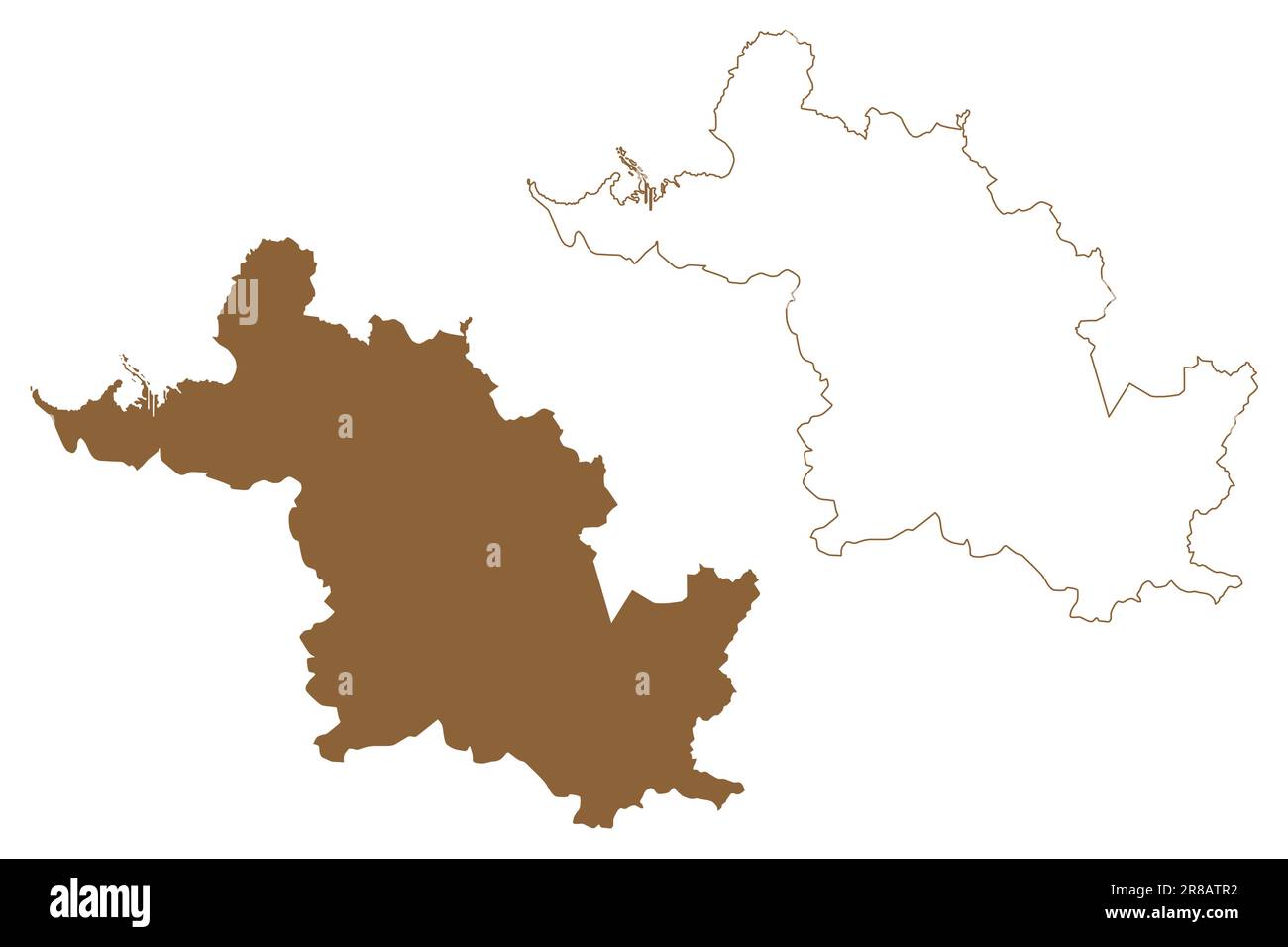 Région de Bregenz (République d'Autriche ou état d'Österreich ...