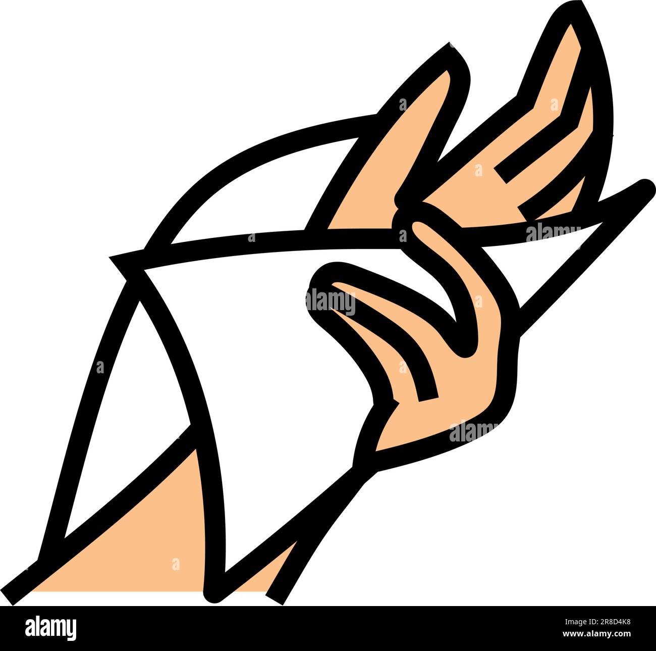 essuie-mains avec papier essuie-tout de couleur icône vecteur. essuyer ...