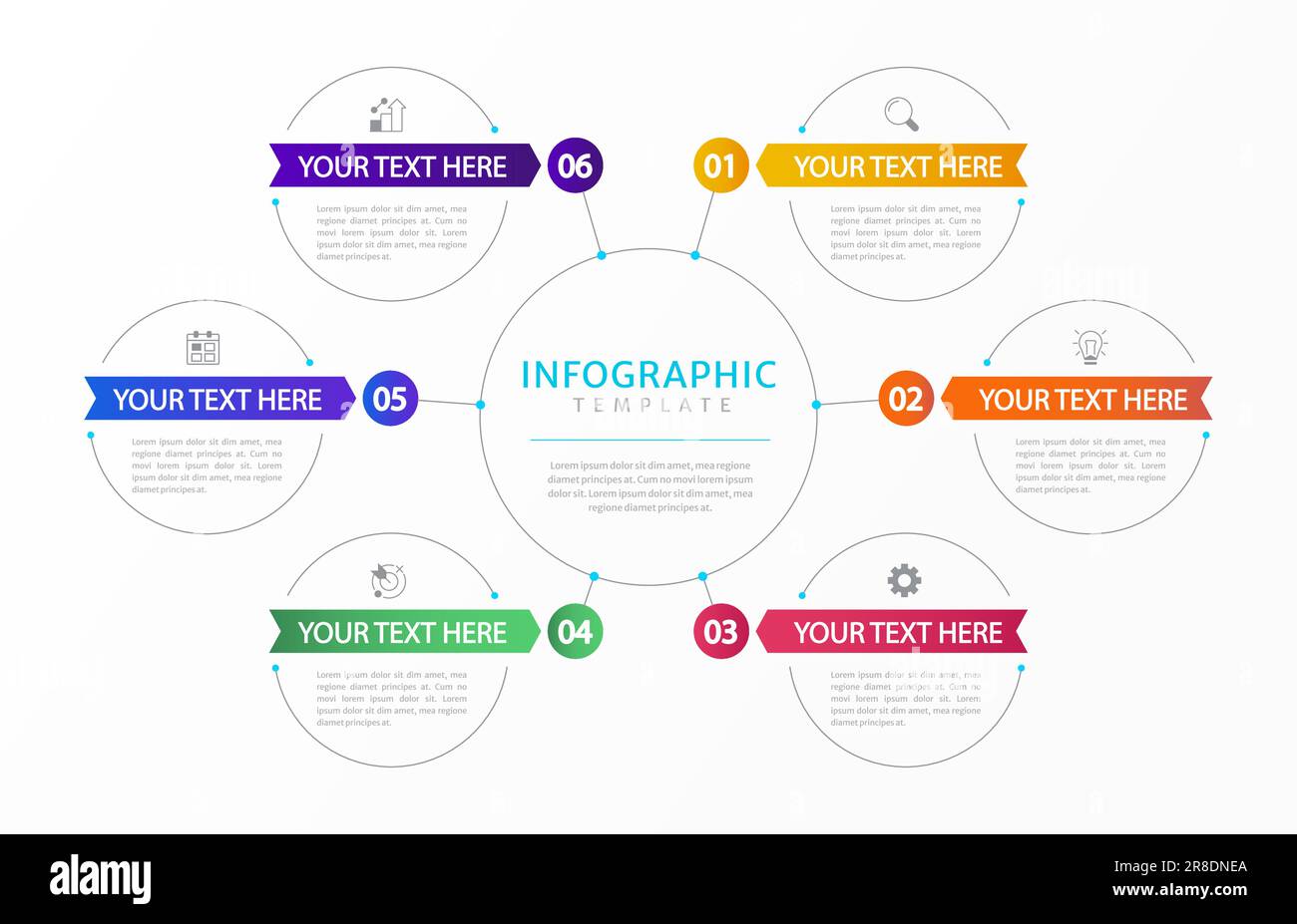Modèle de conception de graphique d'infographie sur les attentes du ...