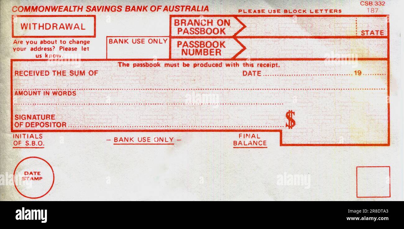 Bordereau de retrait Banque de photographies et d’images à haute ...