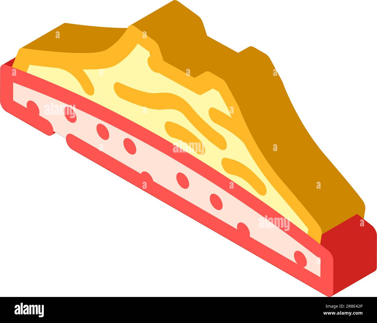illustration vectorielle d'icône isométrique olympus mons volcan mars ...
