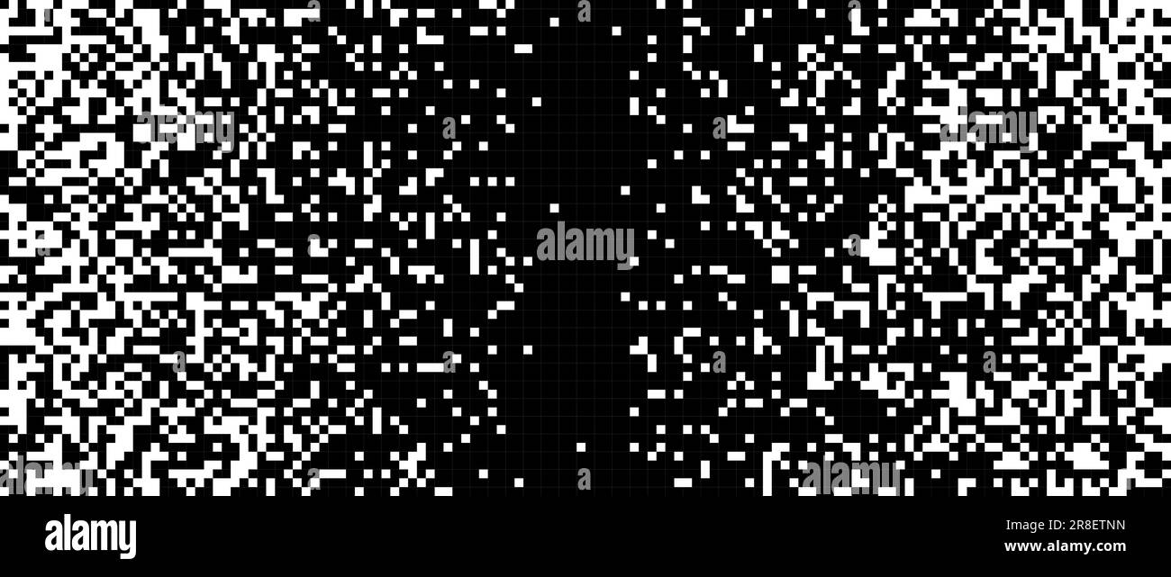 Texture de dégradé de demi-teinte pixélisée. La texture du bruit de ...