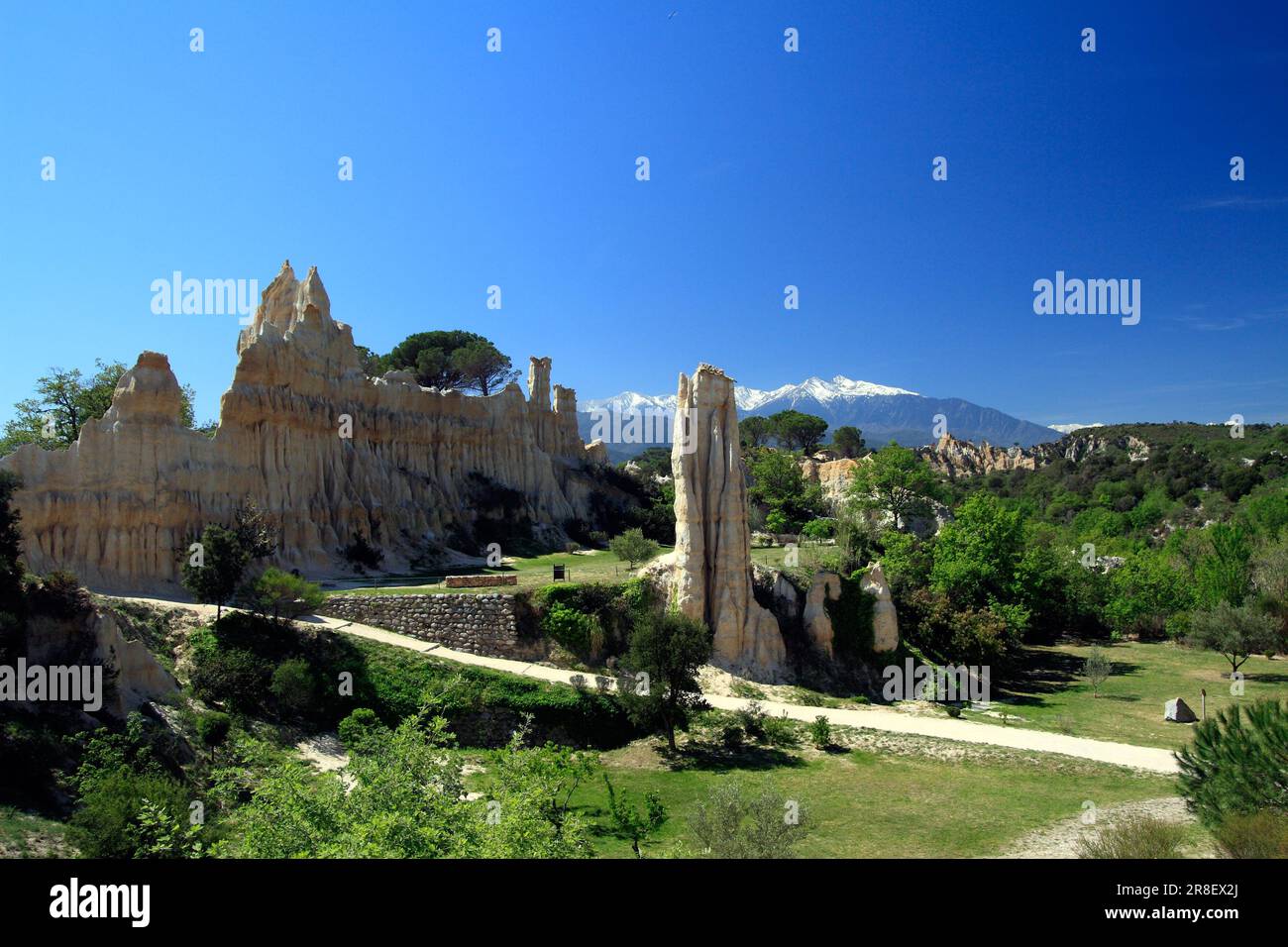 Site des orgues ou cheminées de fées, site géologique, érosion due au ...
