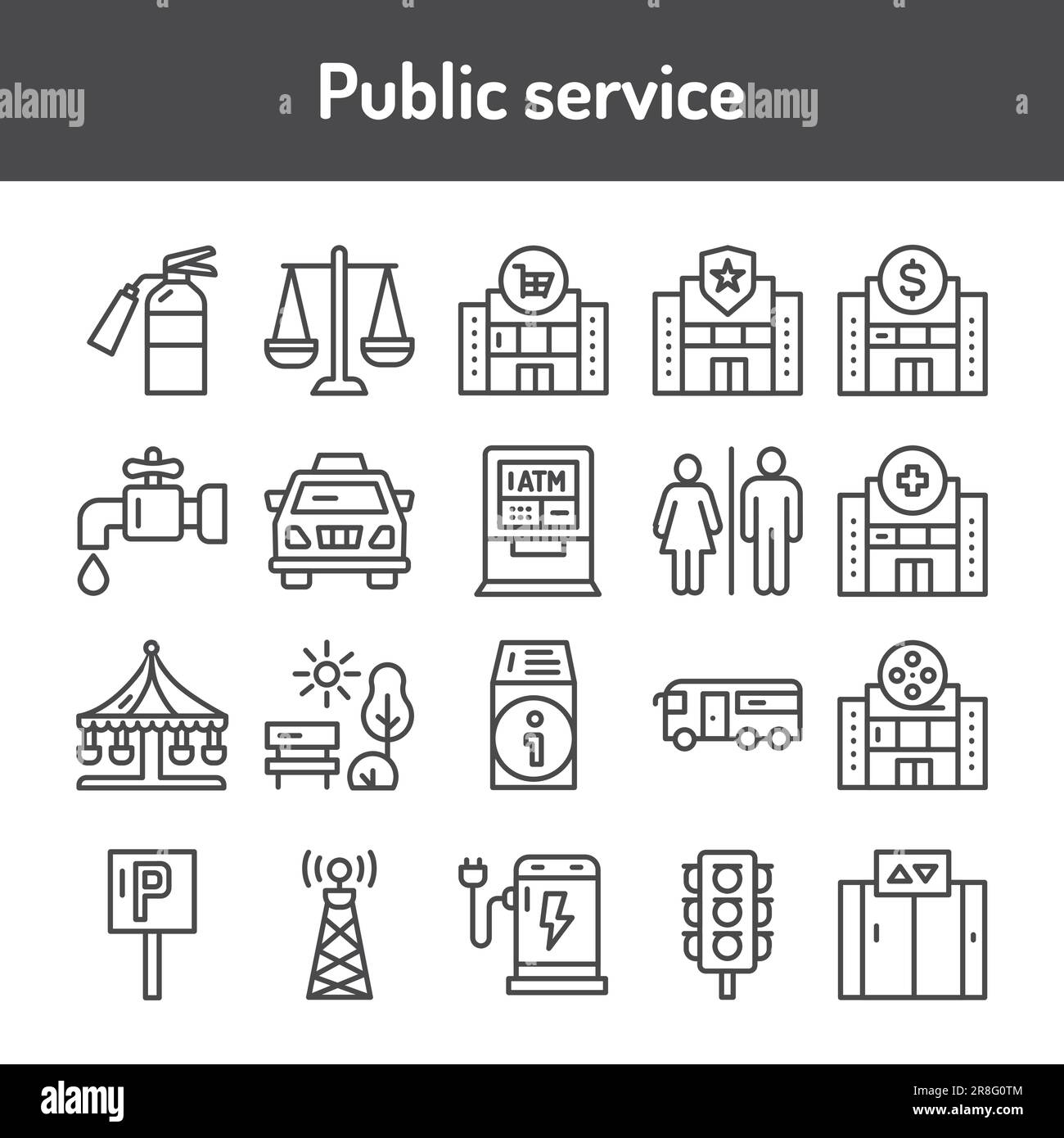 Pictogrammes anciens Banque d'images vectorielles - Alamy