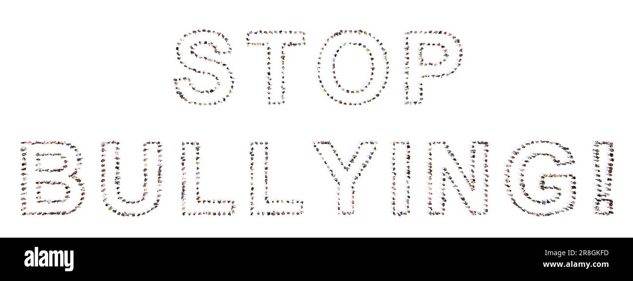 Concept conceptuel vaste communauté de personnes formant l'ARRÊT DE L ...