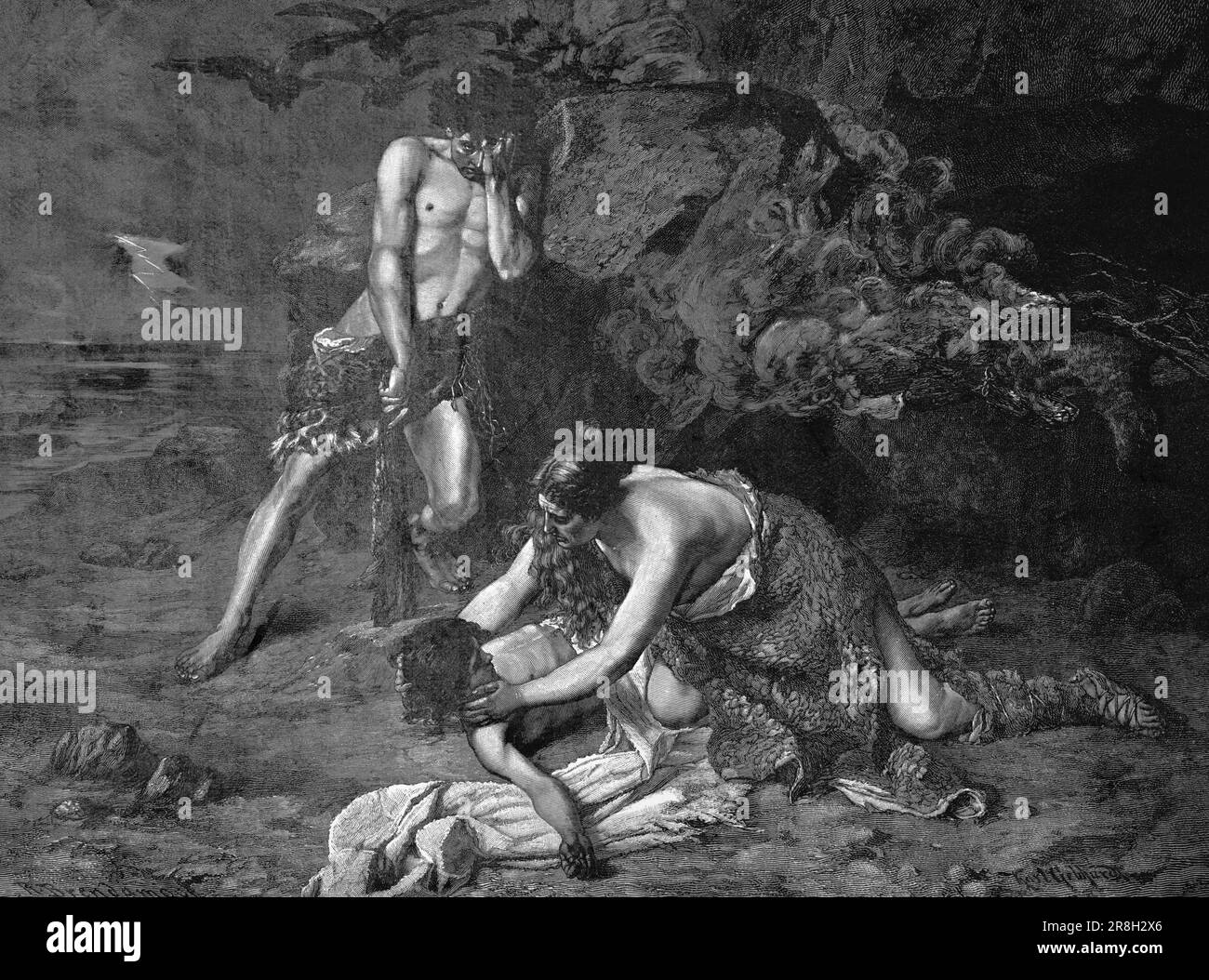 The fratricide cain and abel Banque de photographies et d’images à ...