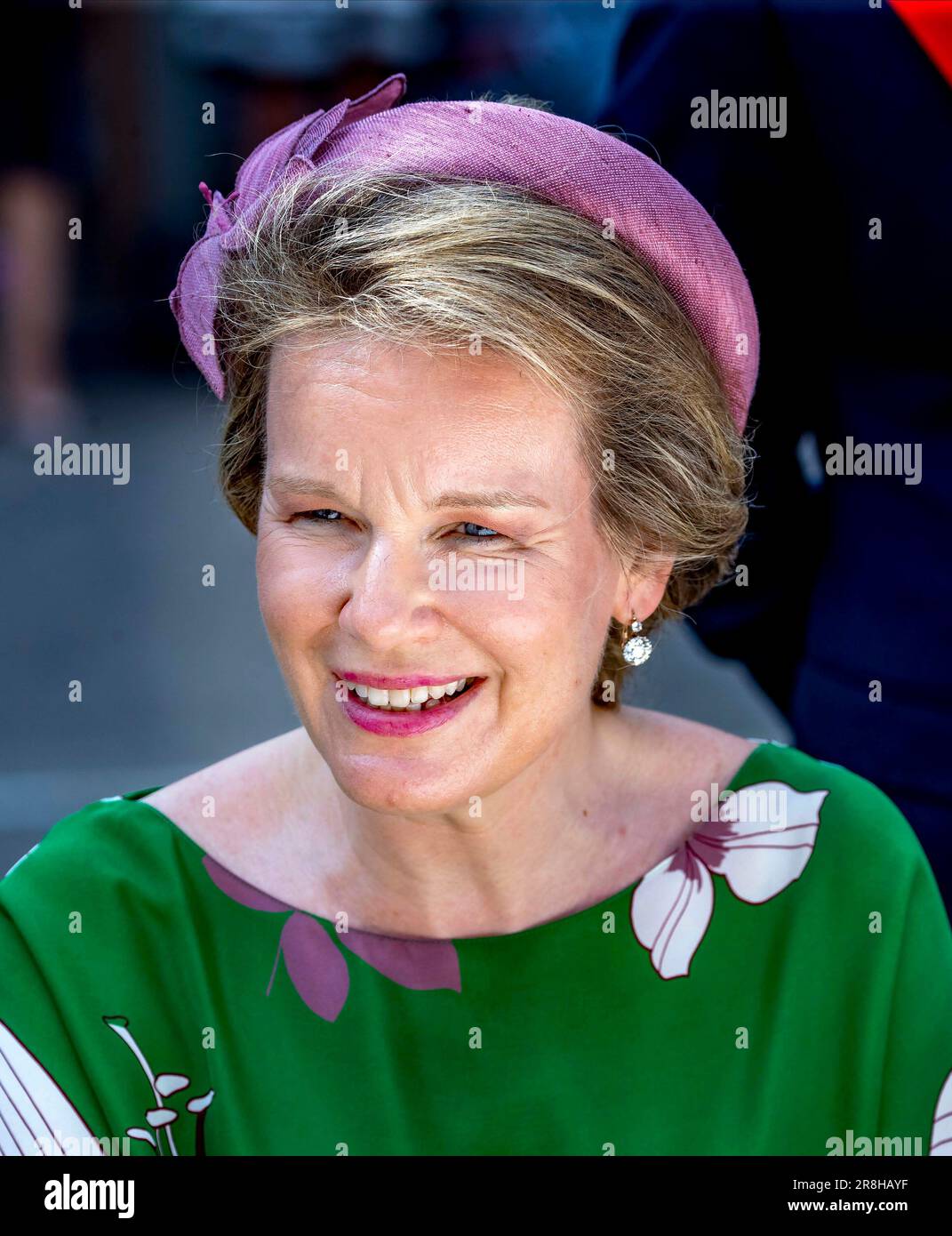Charleroi, Belgique. 21st juin 2023. La reine Mathilde de Belgique ...