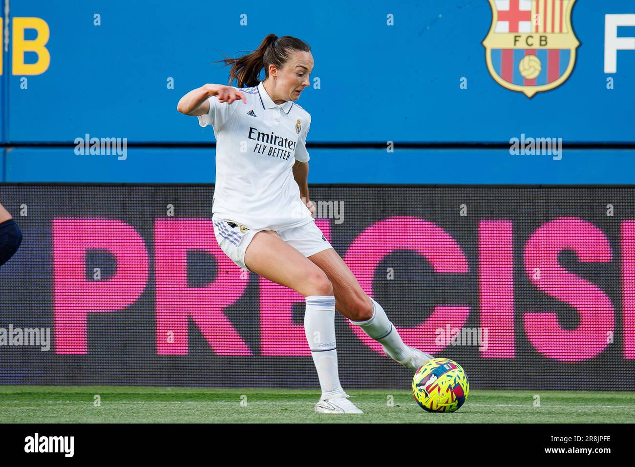 BARCELONE - 25 MARS : Caroline Weir en action pendant le match Primera ...