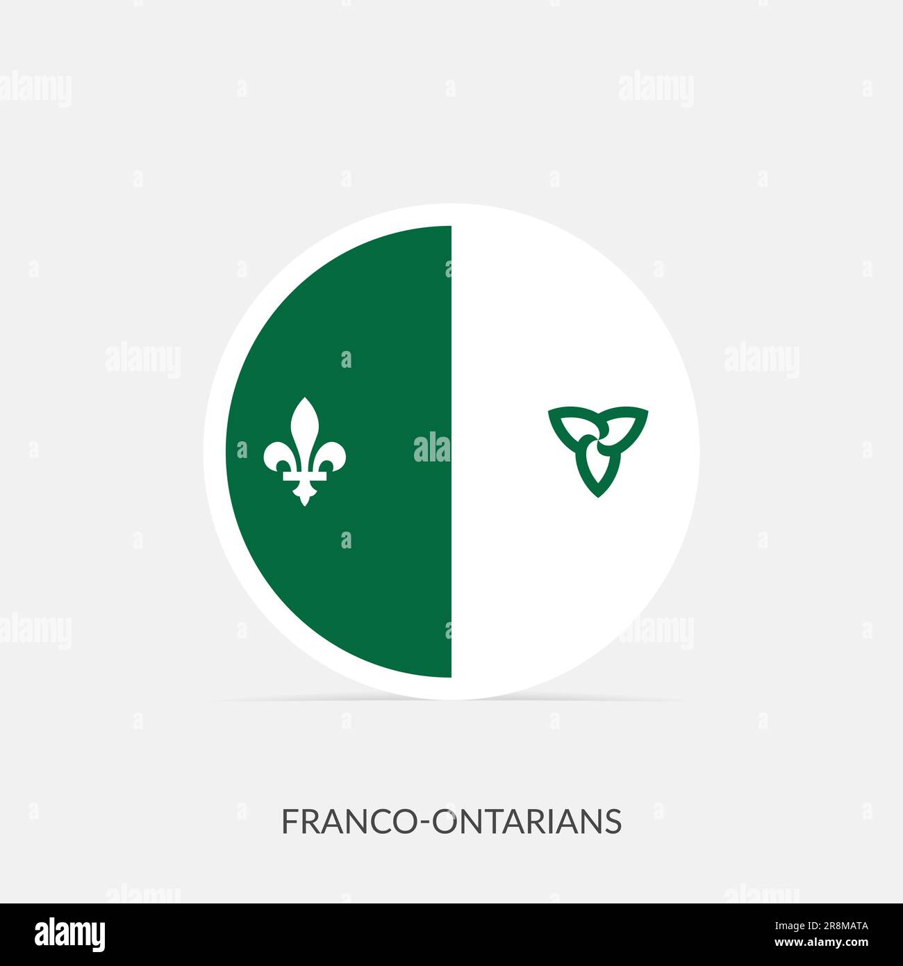 Franco ontarian flag Banque d'images vectorielles - Alamy