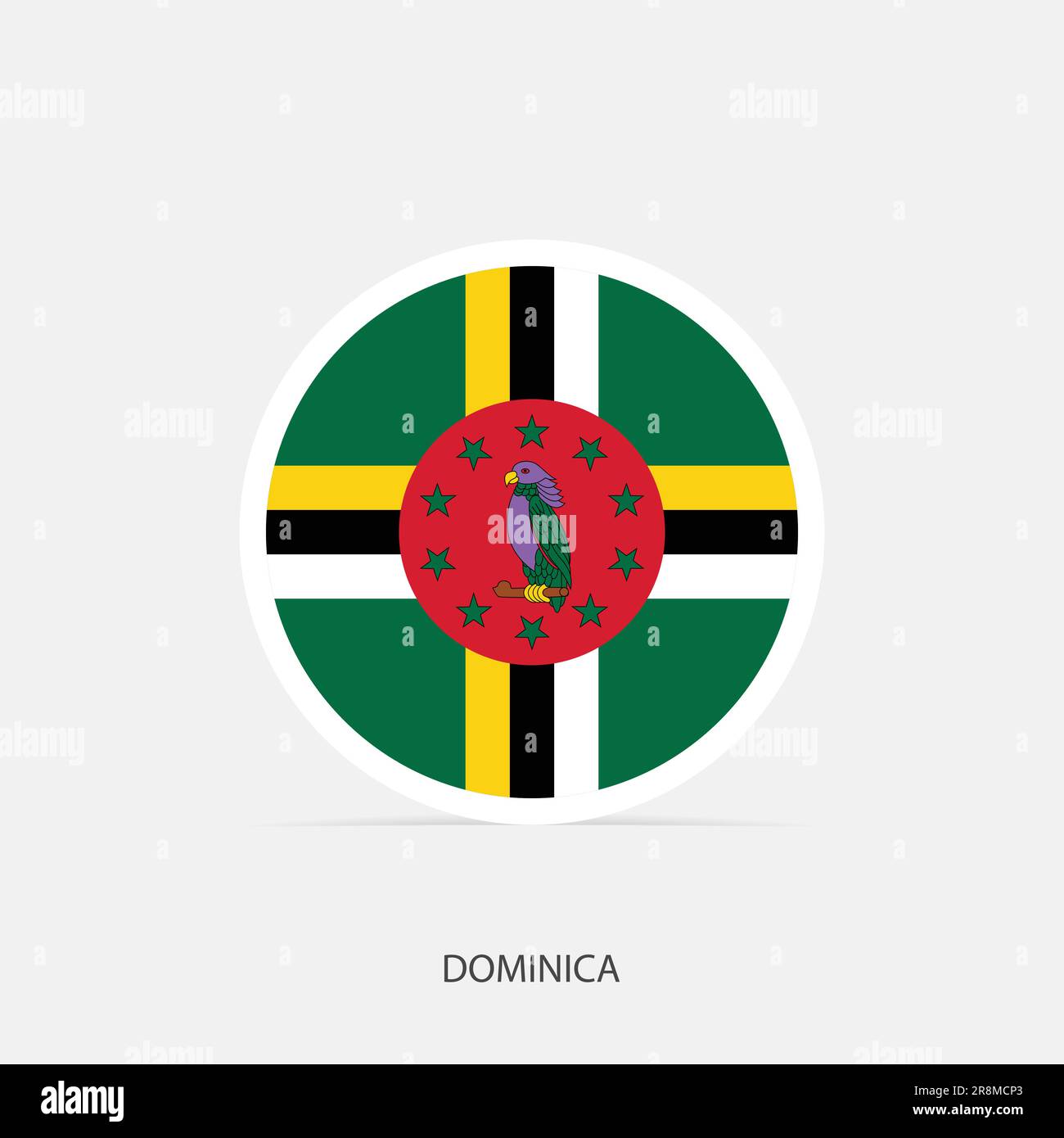 Drapeau de la dominique Banque d'images vectorielles - Alamy