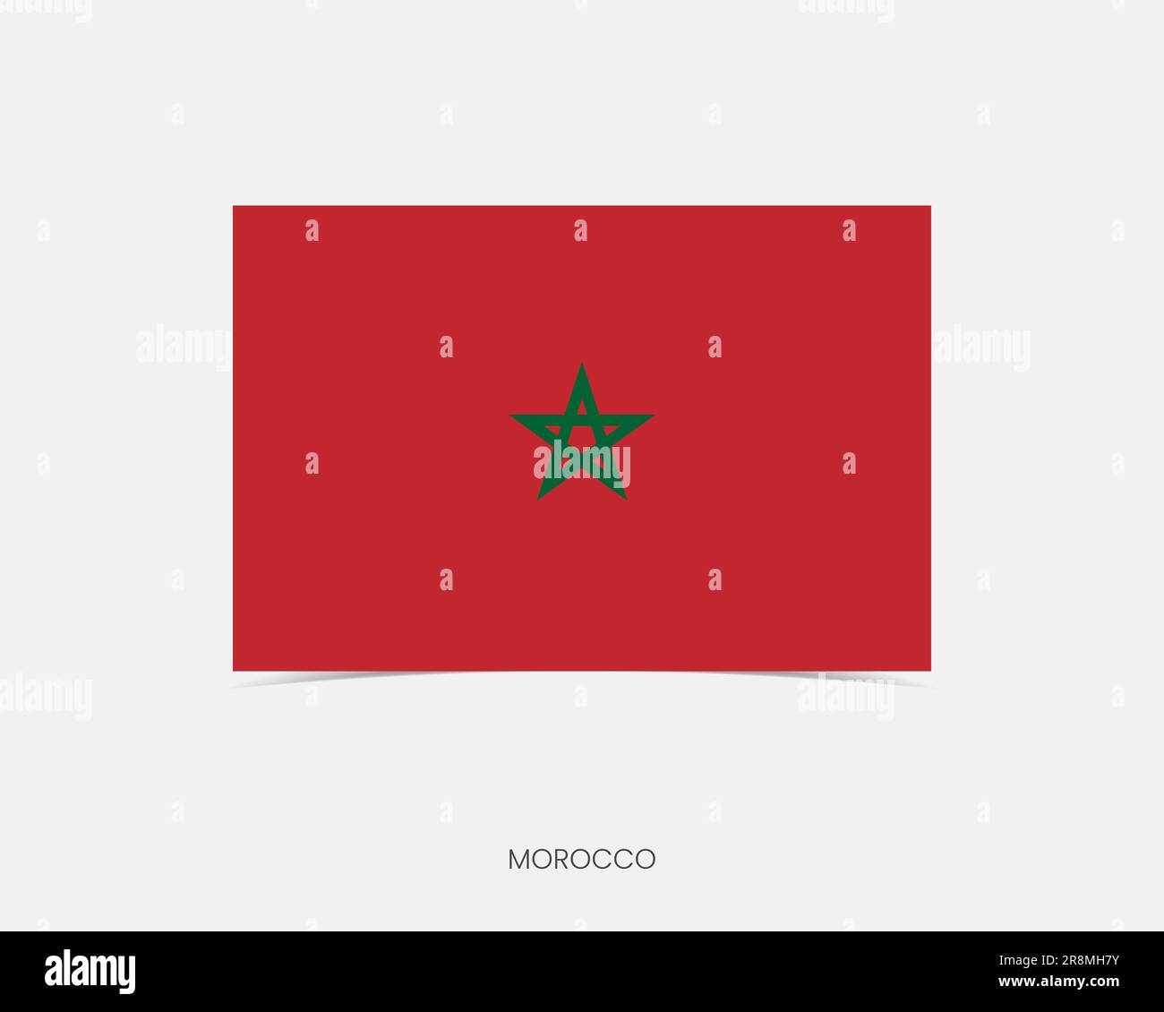 Drapeau national marocain Banque d'images vectorielles - Alamy