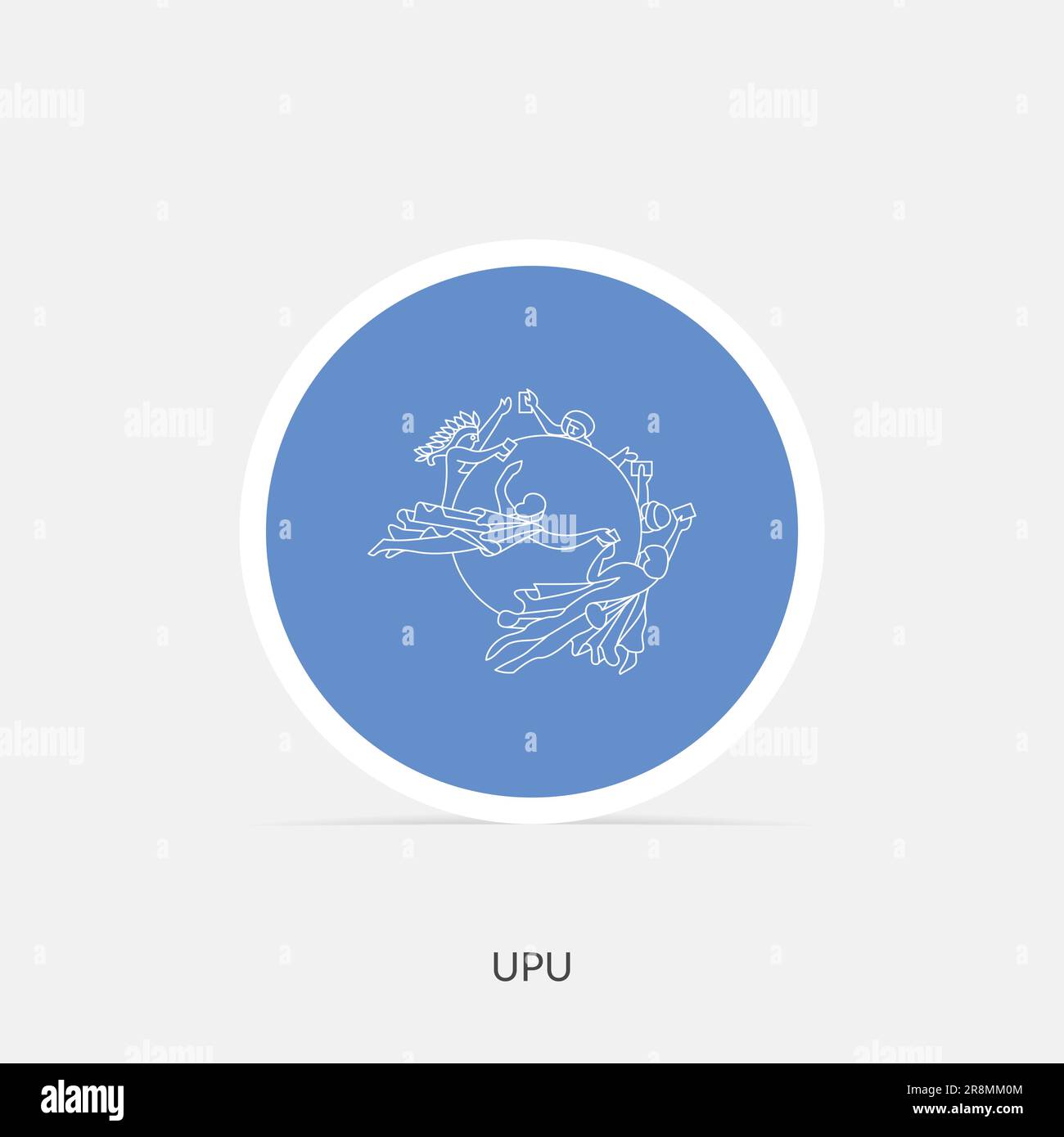 Drapeau upu Banque d'images vectorielles - Alamy