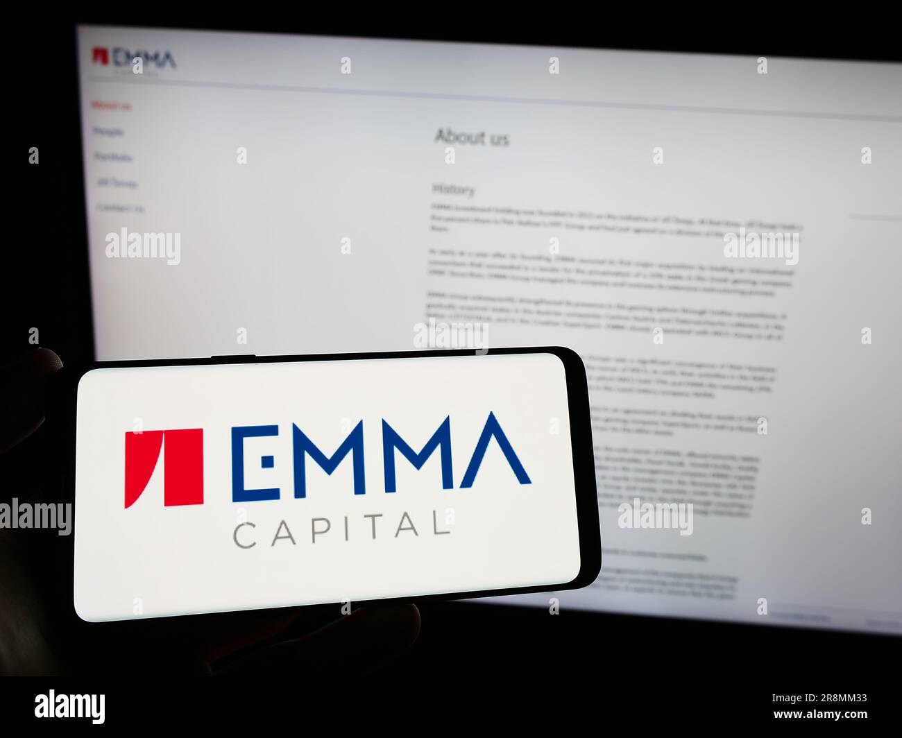 Emma capitale logo Banque de photographies et d’images à haute ...