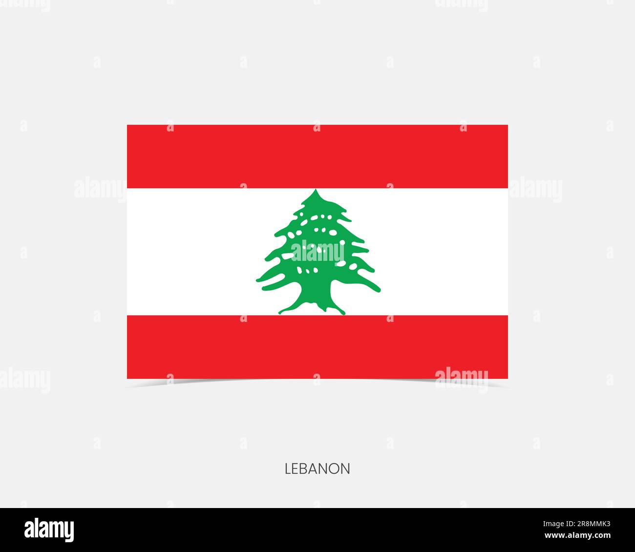 Drapeau national libanais Banque d'images vectorielles - Alamy