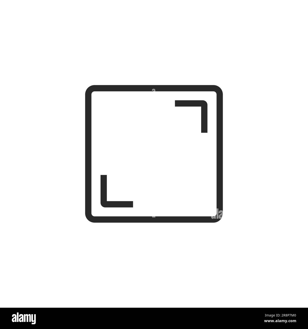 Icône de taille de flèche de pictogramme plein écran. Plein écran plus ...