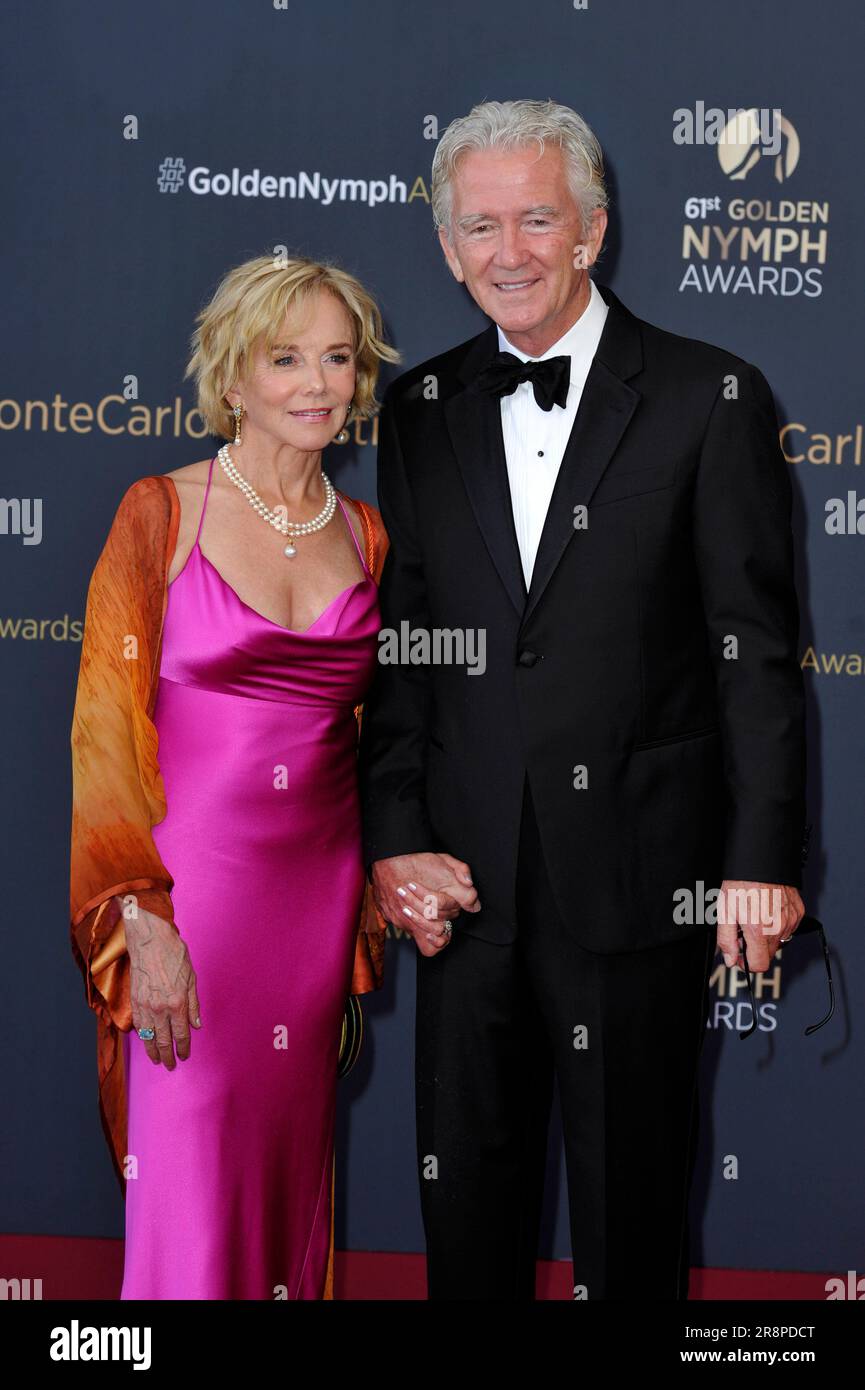 MONTE-CARLO, MONACO - JUIN 20 : Linda PURL, Patrick Duffy, assiste à la ...
