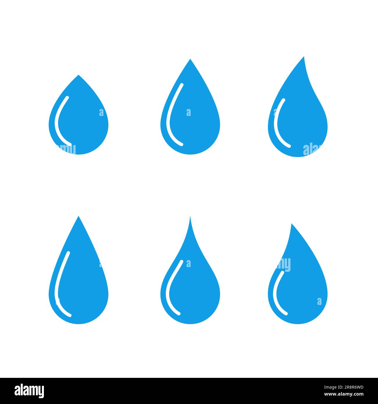 Logo de goutte d'eau Vector. Symbole de goutte d'eau de pluie icône ...