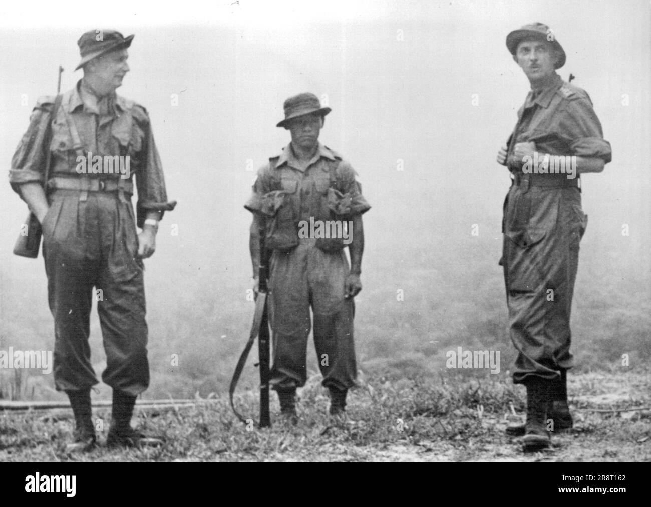 Général sir hugh charles stockwell Banque d'images noir et blanc - Alamy