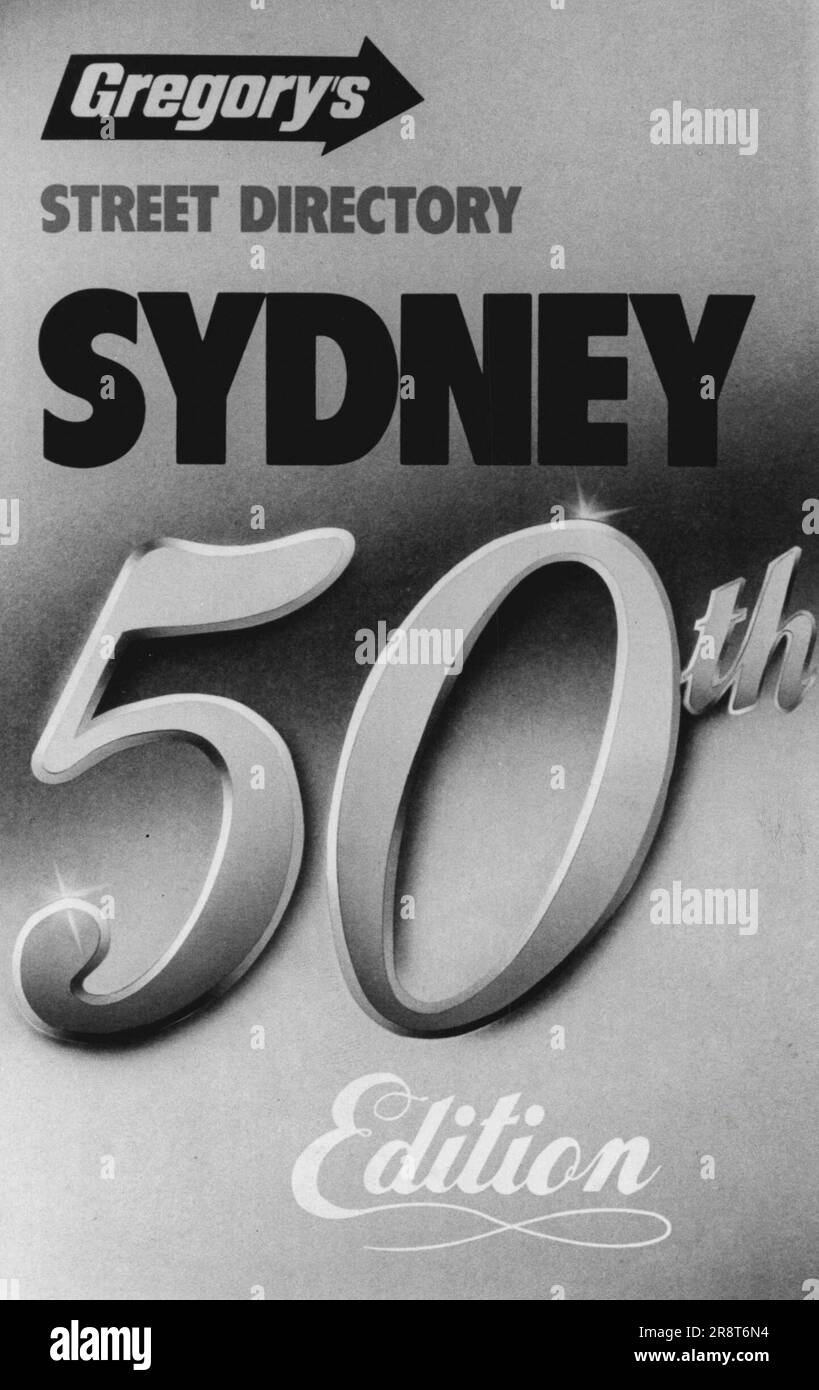 Gregory's Sydney Street Directory -- l'driv­er accessoire le plus ...