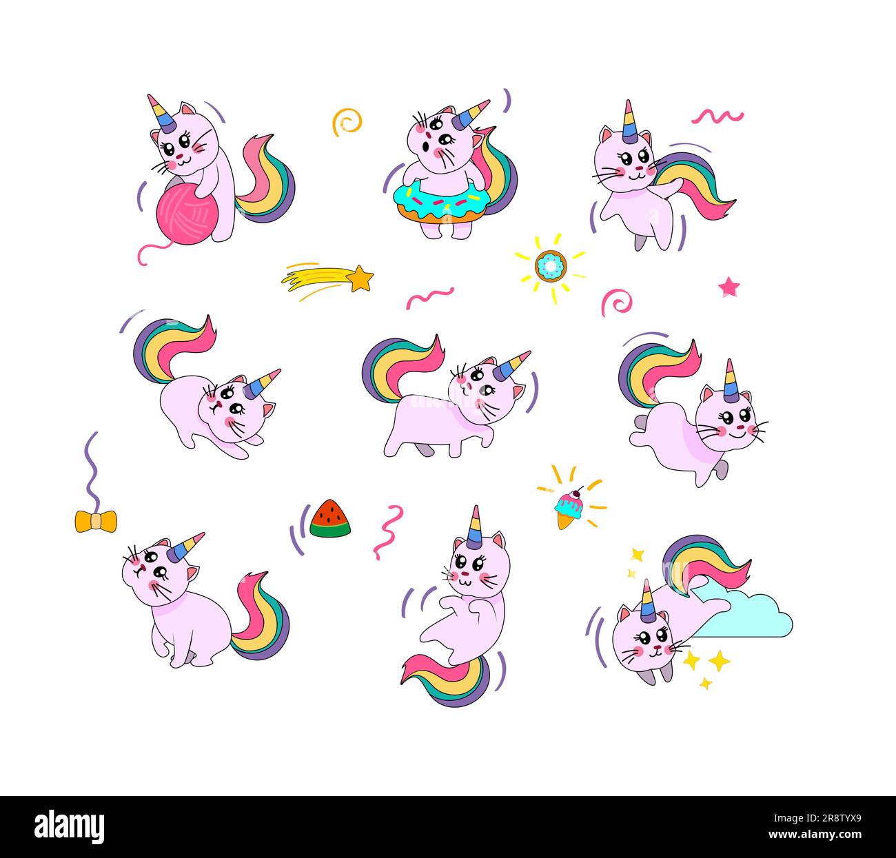 Chat licorne Banque de photographies et d’images à haute résolution - Alamy