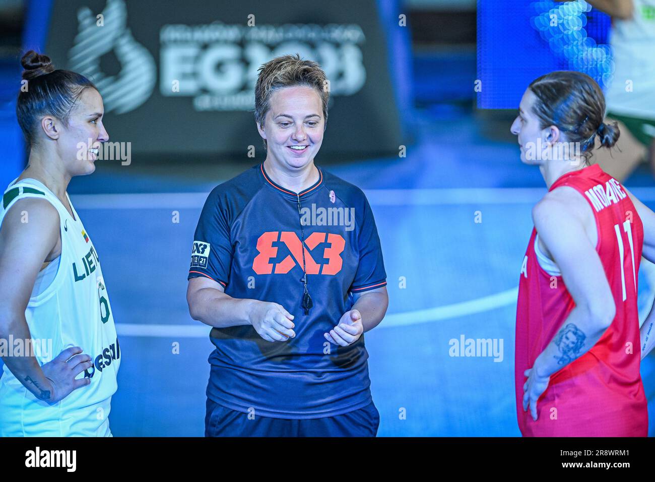 22 juin 2023: CRACOVIE 22.06.2023.KOSZYKOWKA 3X3 IGRZYSKA EUROPEJSKIE ...