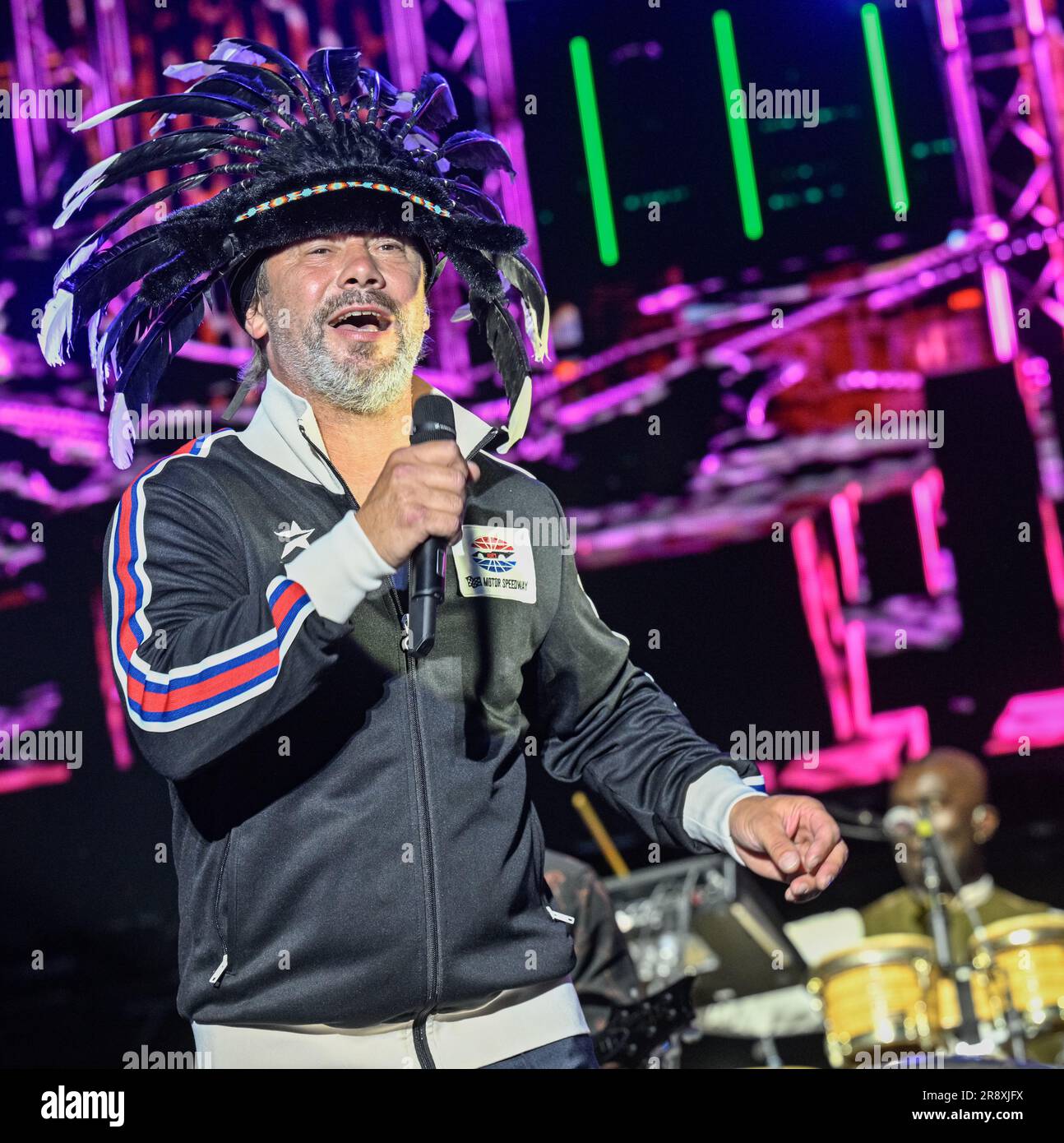 Prague, République tchèque. 22nd juin 2023. Le chanteur Jay Kay et le groupe Jamiroquai se sont ...