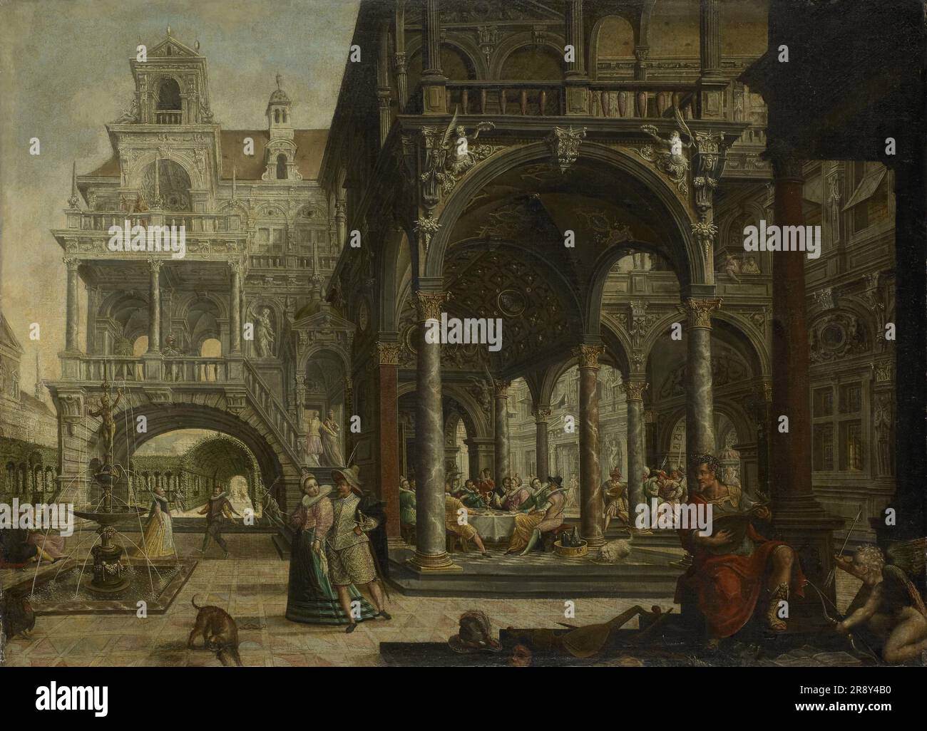 Palais de la renaissance imaginaire Banque de photographies et d’images ...