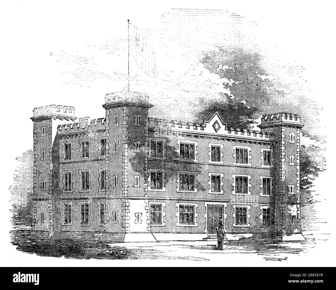 Prison de preston Banque d'images noir et blanc - Alamy