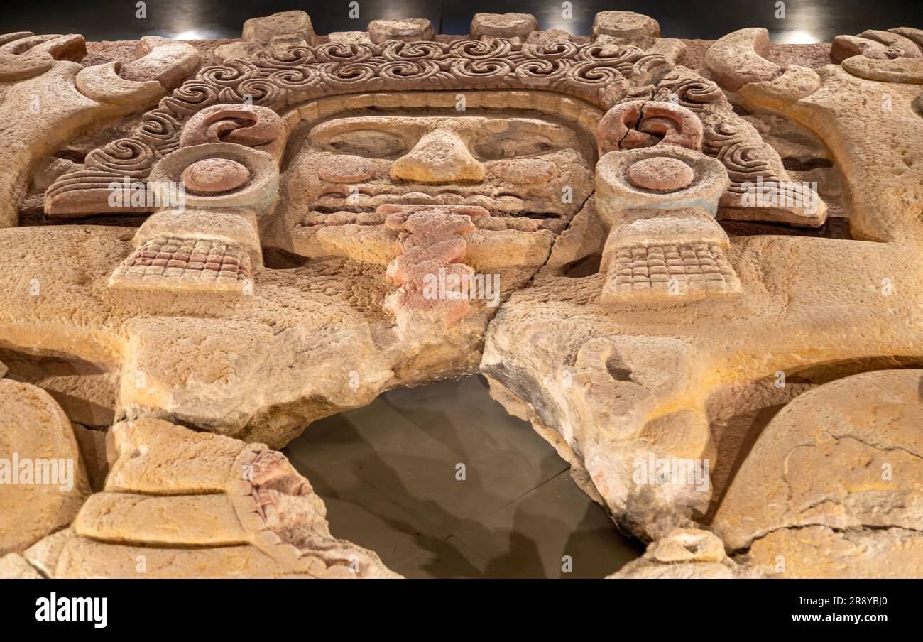 Site archéologique et musée de Templo Mayor, Mexico, Mexique Monolith ...