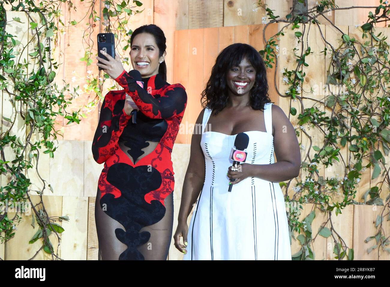 Paris, France. 22nd juin 2023. Padma Lakshmi, Aissa Maiga sur scène pendant la puissance ...