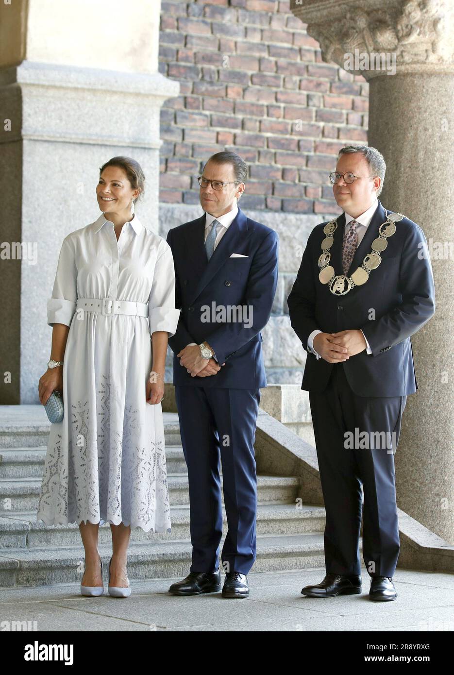 La princesse de la Couronne Victoria et le prince Daniel avec le ...