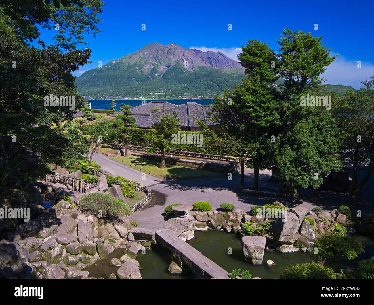 Sengan en jardin de kagoshima au japon Banque de photographies et d ...